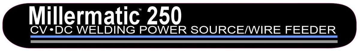 Millermatic 250 Decal Set, 1-Pair